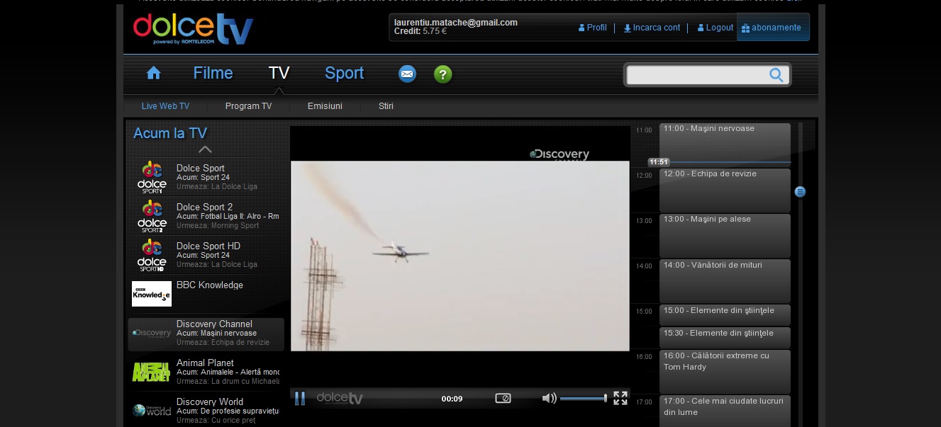 Romtelecom a introdus canalele Discovery pe platforma online Dolcetv.ro ...