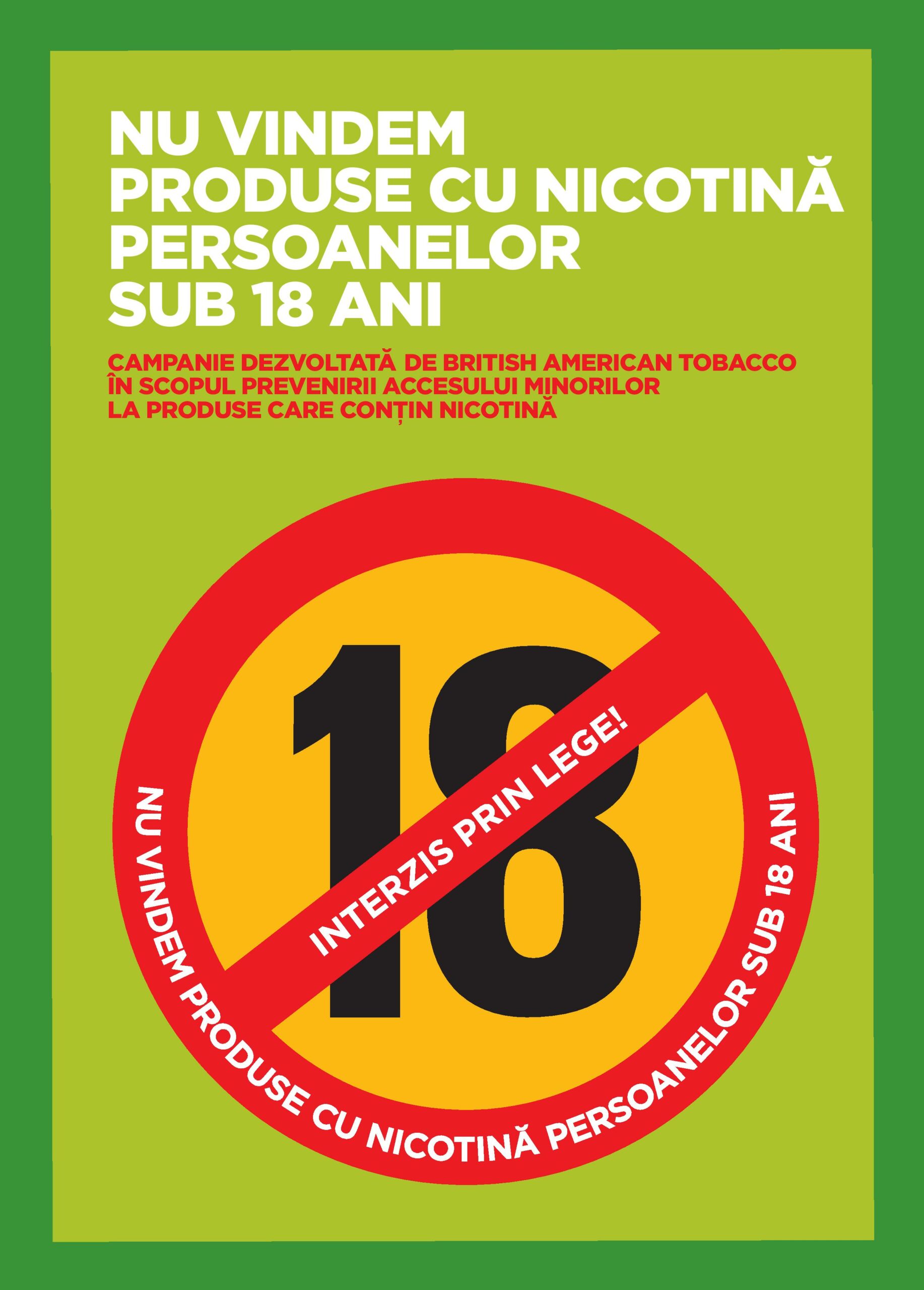 BAT lansează campania anuală pentru prevenirea accesului minorilor la ...