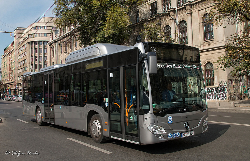 Noul autobuz de la Mercedes, Citaro NGT, circulă în teste pe linia 336 ...