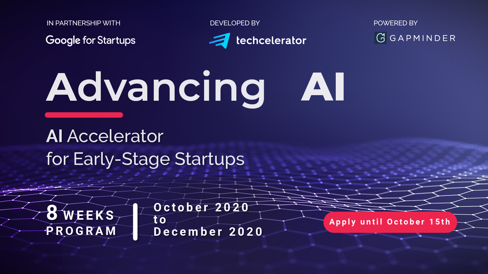 Techcelerator şi Google lansează programul de accelerare “Advancing AI” dedicat startup-urilor ...