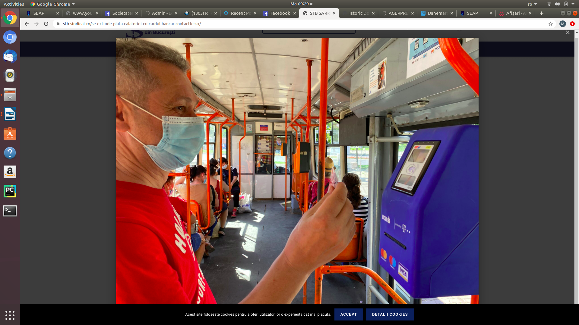 STB introduce plata cu cardul și în tramvaie, începând cu linia 41 ...