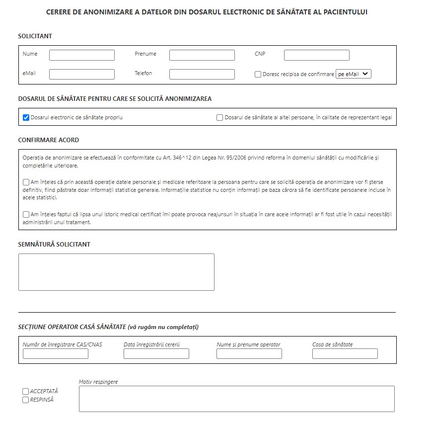 Dosarul electronic de sănătate a devenit funcţional cu opţiunea să vă ...