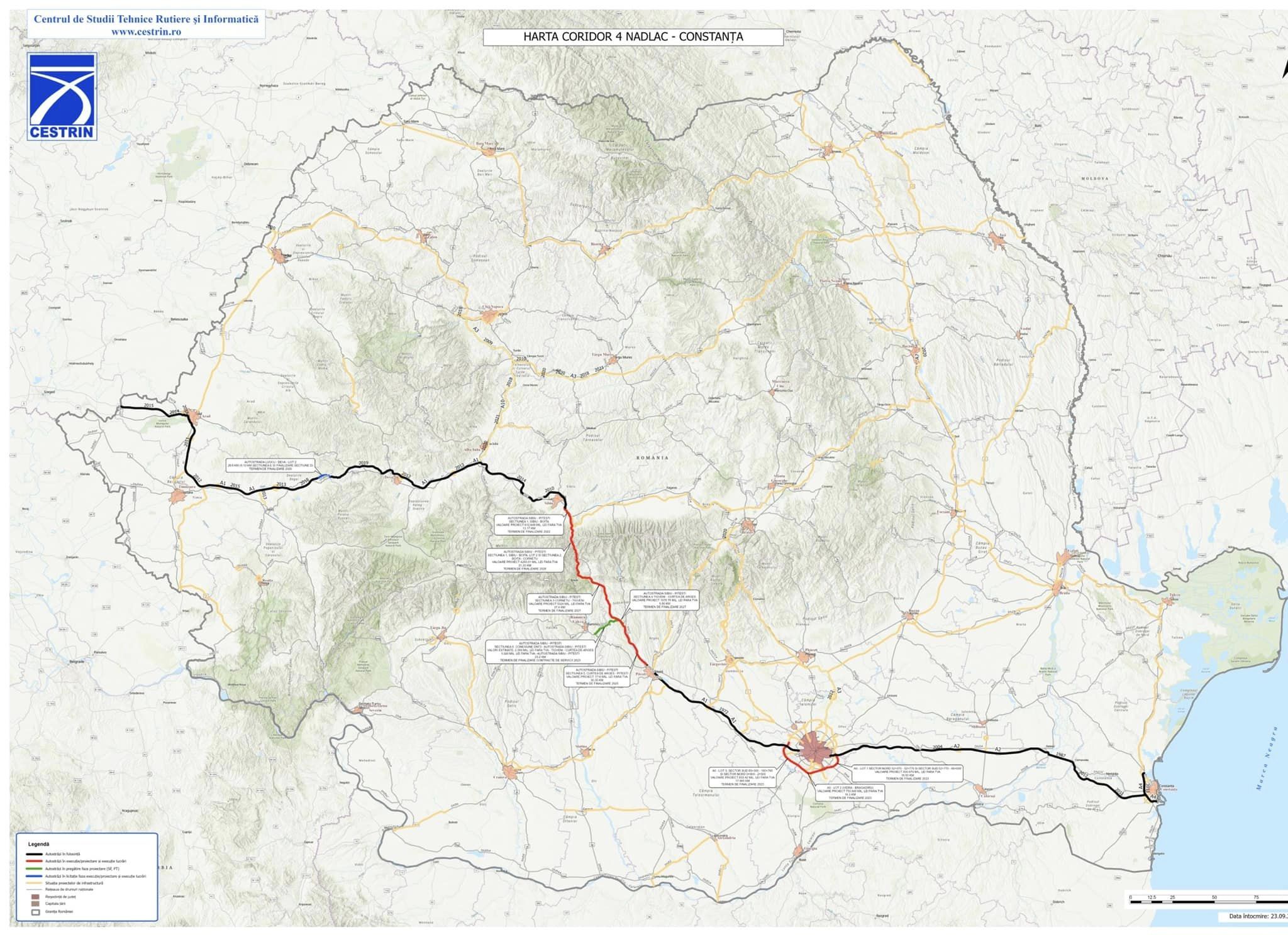 În 2027 vom circula neîntrerupt pe autostradă de la Constanța la Nădlac ...