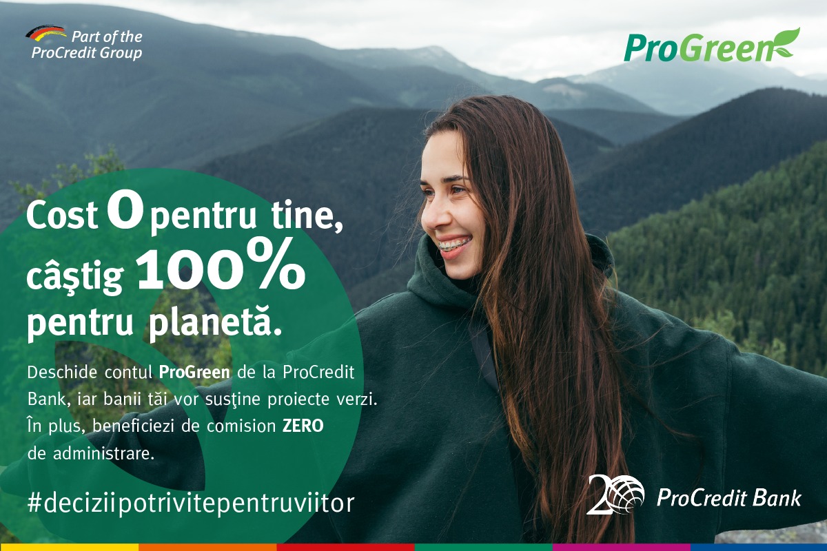 La 20 de ani de activitate, ProCredit Bank lansează ProGreen Aniversar ...