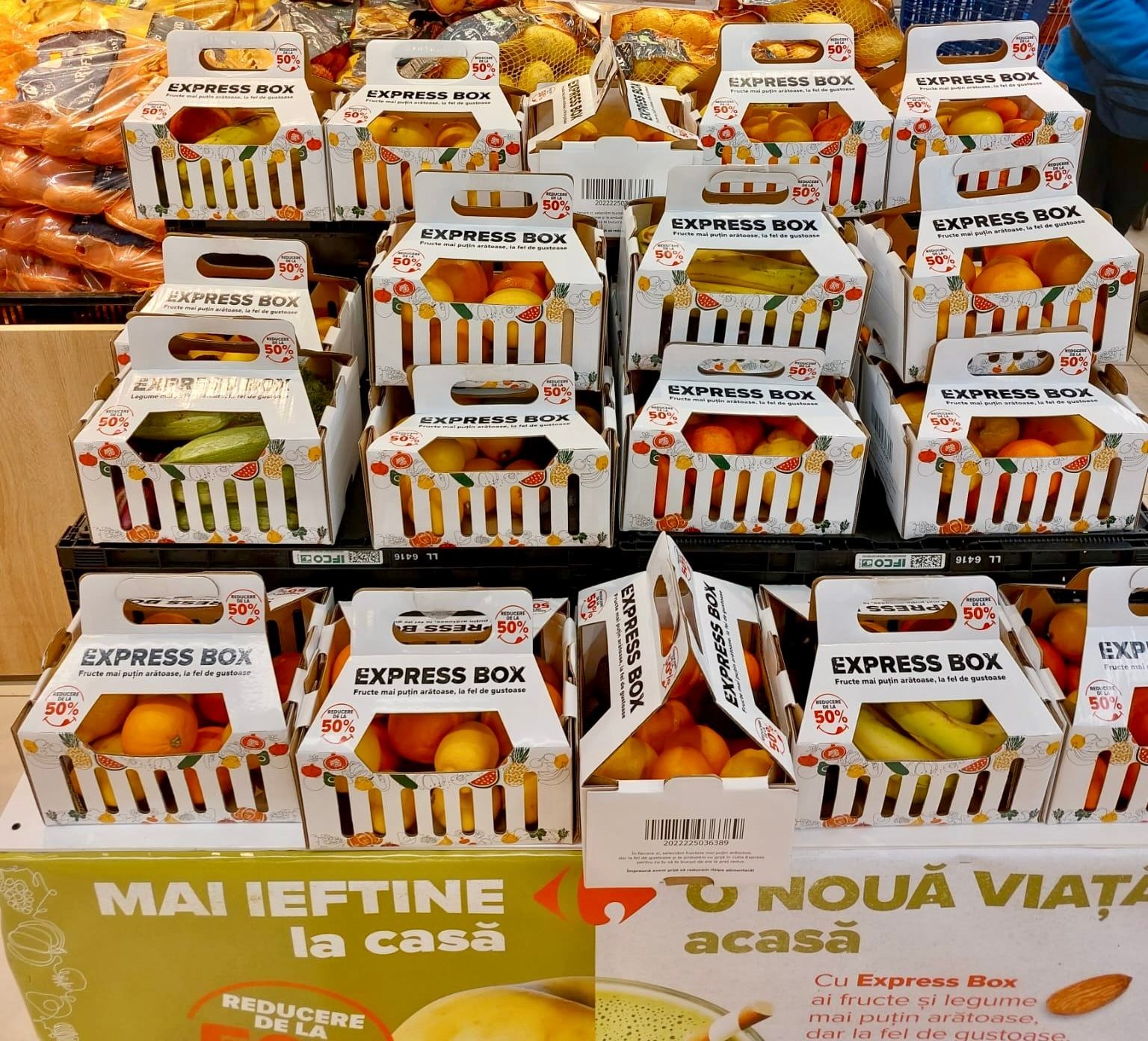 Carrefour va vinde Express Boxuri cu legume și fructe pentru consum ...