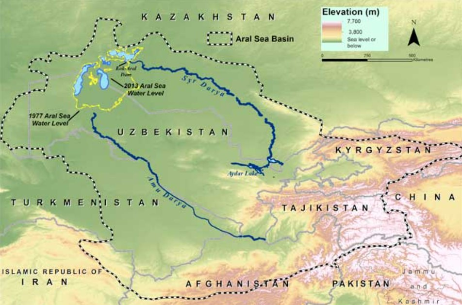 De ce s-a micşorat Marea Aral în ultimele două decenii - În 1960 avea ...