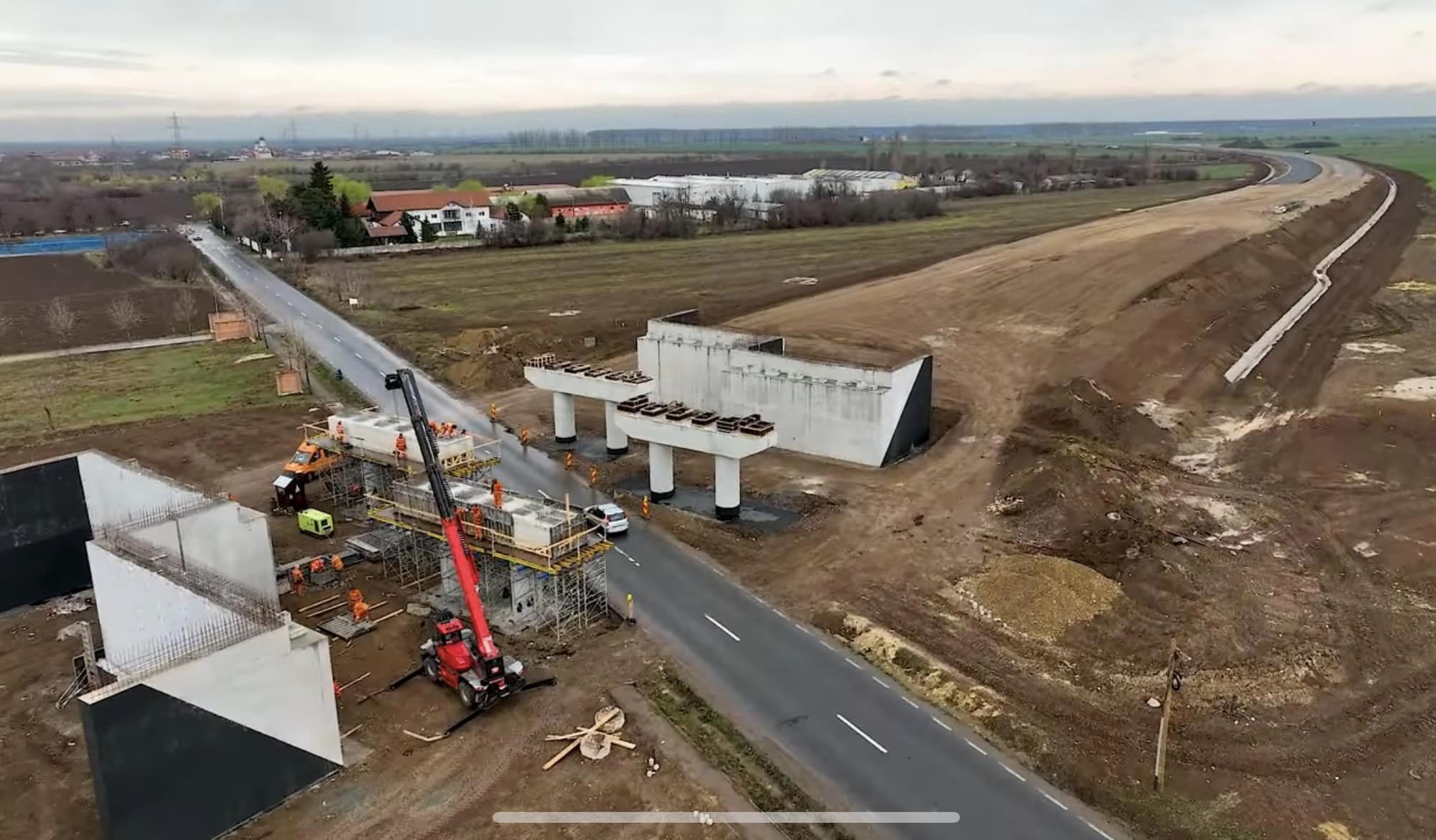 Autostrada Bucureștiului: UMB lucrează cu 1.000 de oameni pe lotul 2 din A0 Nord, realizat 50% ...