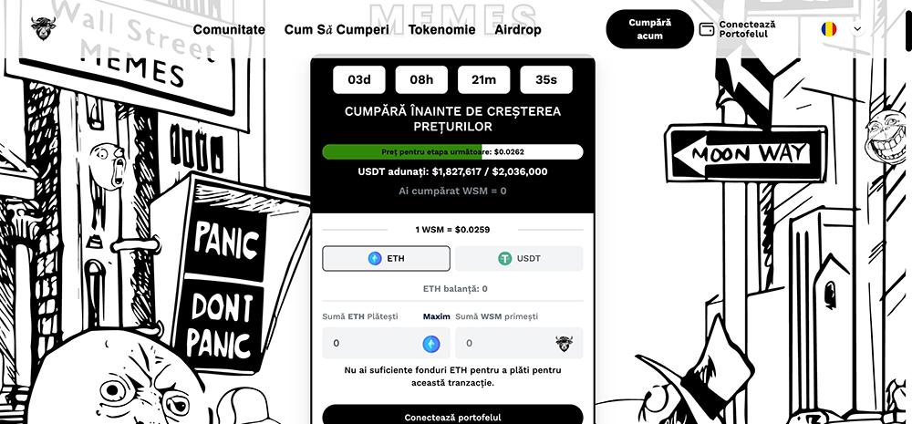 Wall Street Memes - cel mai nou meme coin