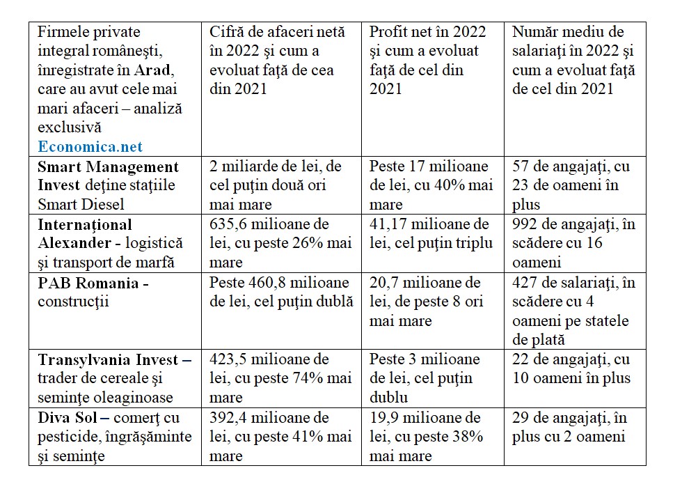 Cele mai puternice firme private integral româneşti din fiecare judeţ ...