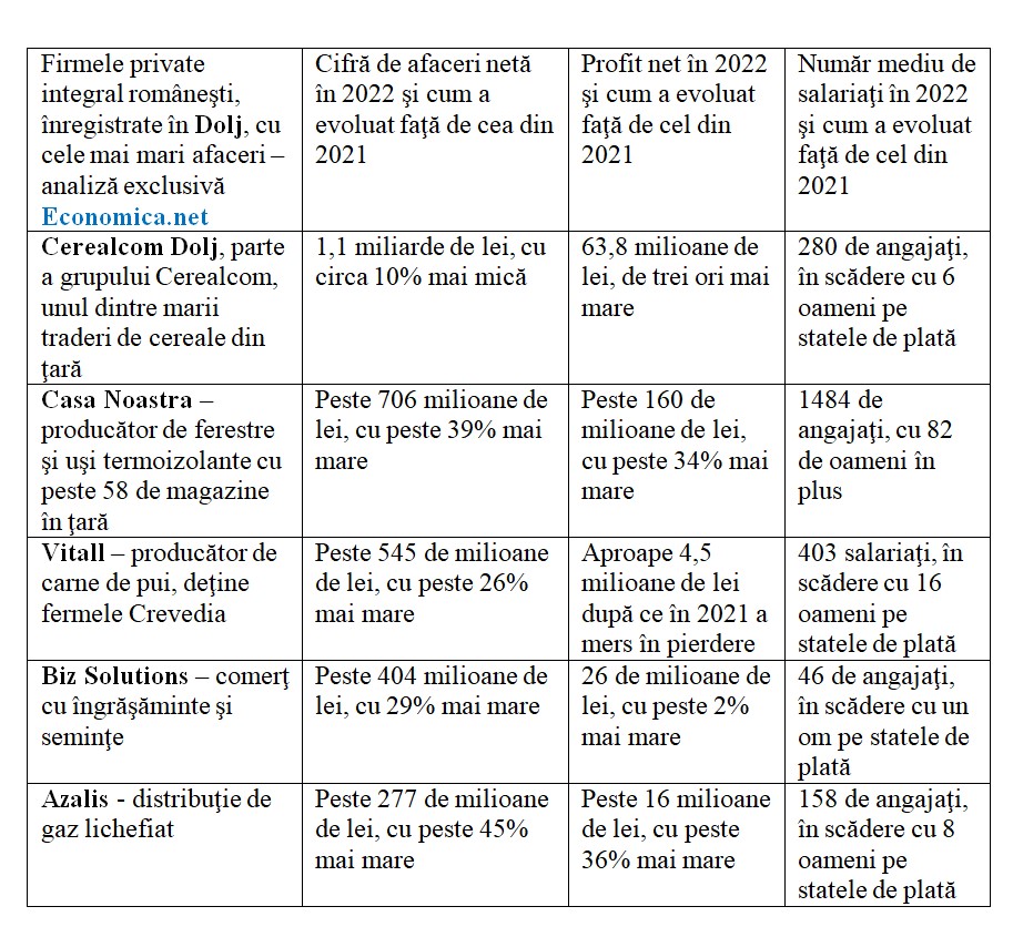 Cele mai puternice firme private integral româneşti din fiecare judeţ ...