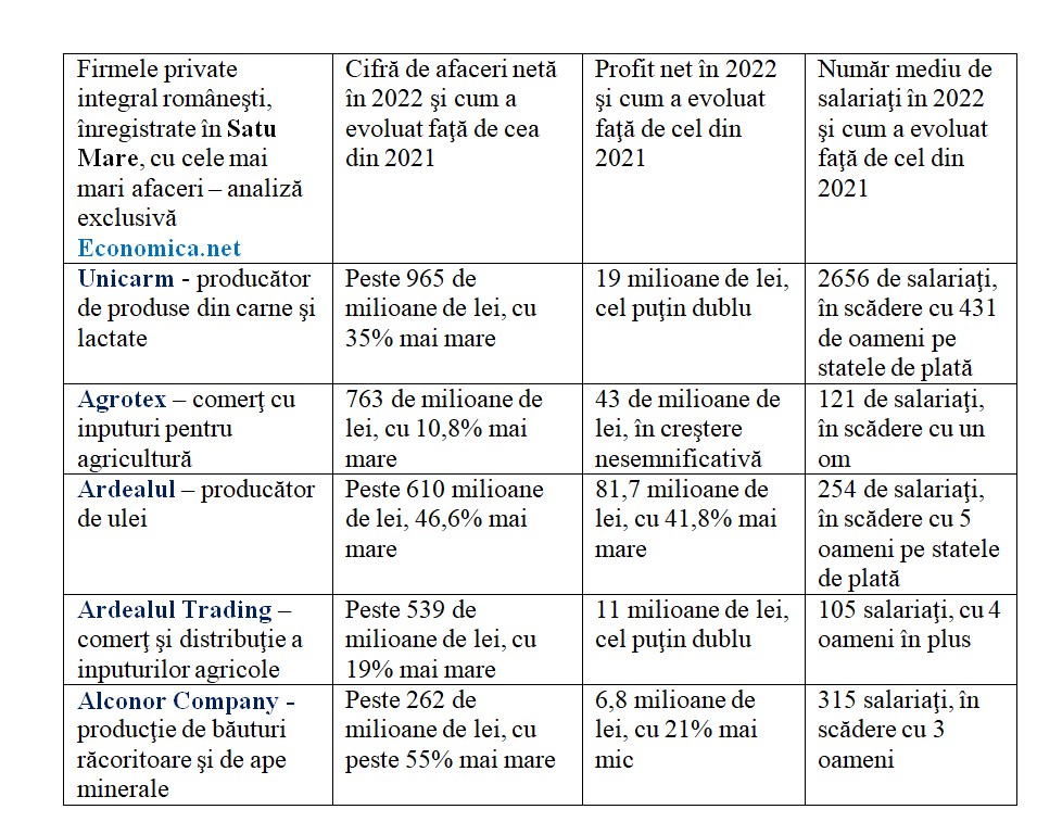 Cele mai puternice firme private integral româneşti din fiecare judeţ ...