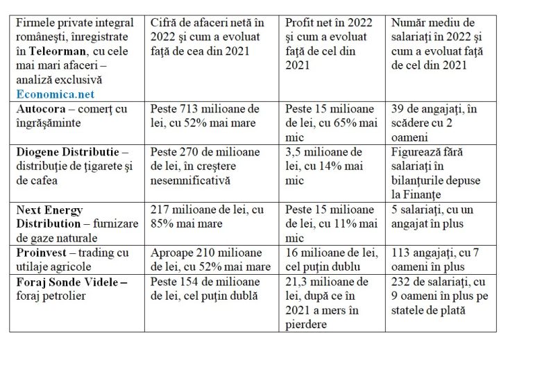 Cele mai puternice firme private integral româneşti din fiecare judeţ ...