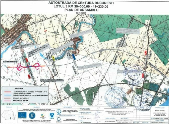 CNAIR a avizat proiectul pentru autorizaţia de construire a 2,3 km din lotul 3 al Autostrăzii AO ...
