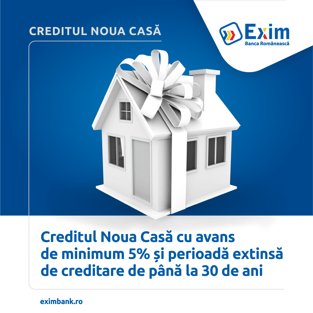 Exim Banca Românească a început să acorde credite Prima Casă cu dobânzi ...