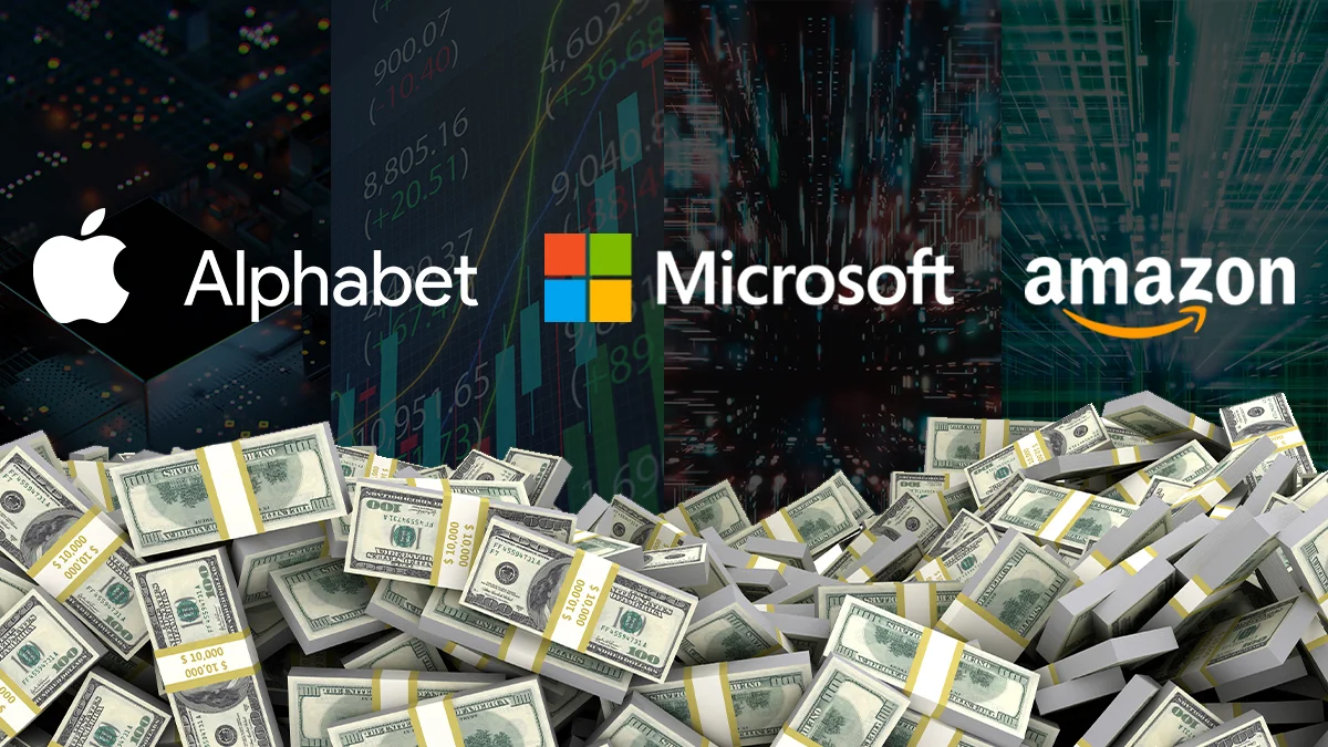Timpul costă bani. Câte mii de dolari fac pe secundă Apple, Microsoft, Alphabet, Meta și Amazon ...