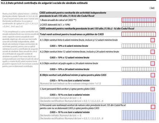 CASS pentru venituri din activităţi independente în 2024 sub șase salarii minime. Când nu ...