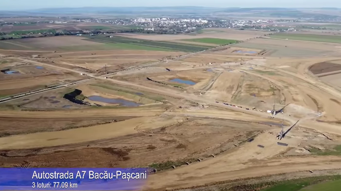 Autostrada Moldovei A7: Imagini noi cu primul nod turbion din România ...