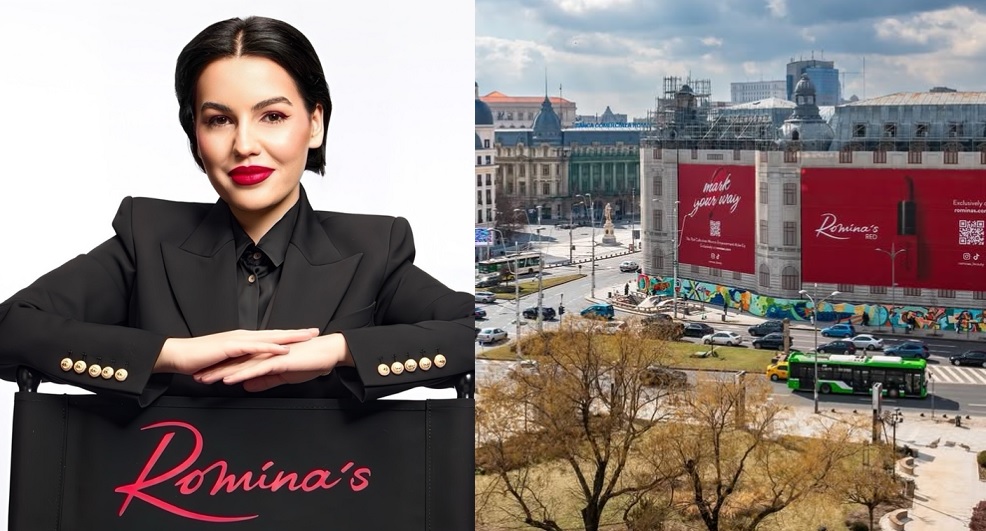Romina Gingașu, soția lui Piero Ferrari, își promovează cosmeticele în ...