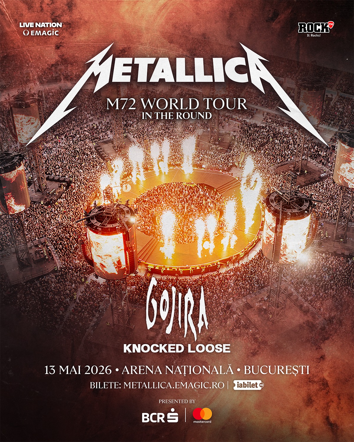 BCR și Mastercard oferă bilete presale la concertul Metallica din 2026 ...