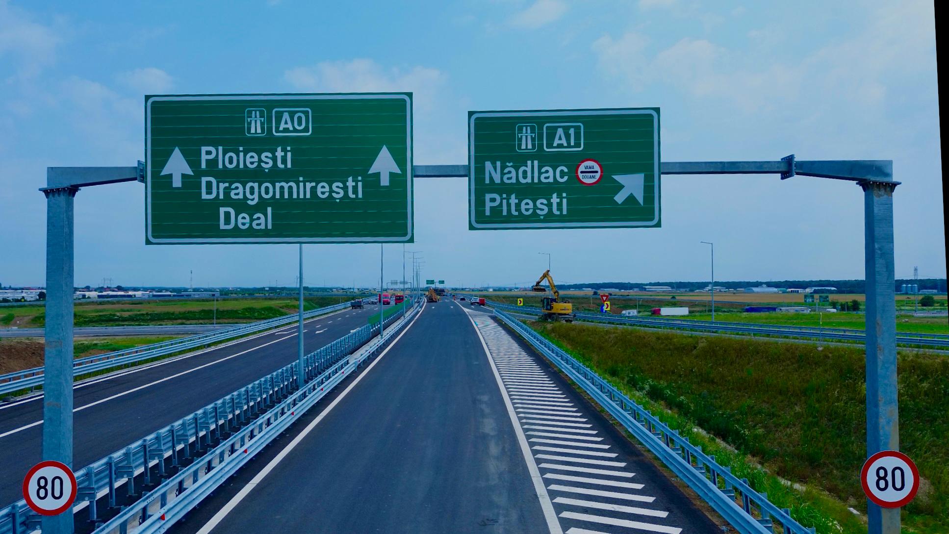 VIDEO Autostrada Bucureștiului A0: Lotul 3 Sud a fost dat în trafic. Se circulă pe 390 de ...