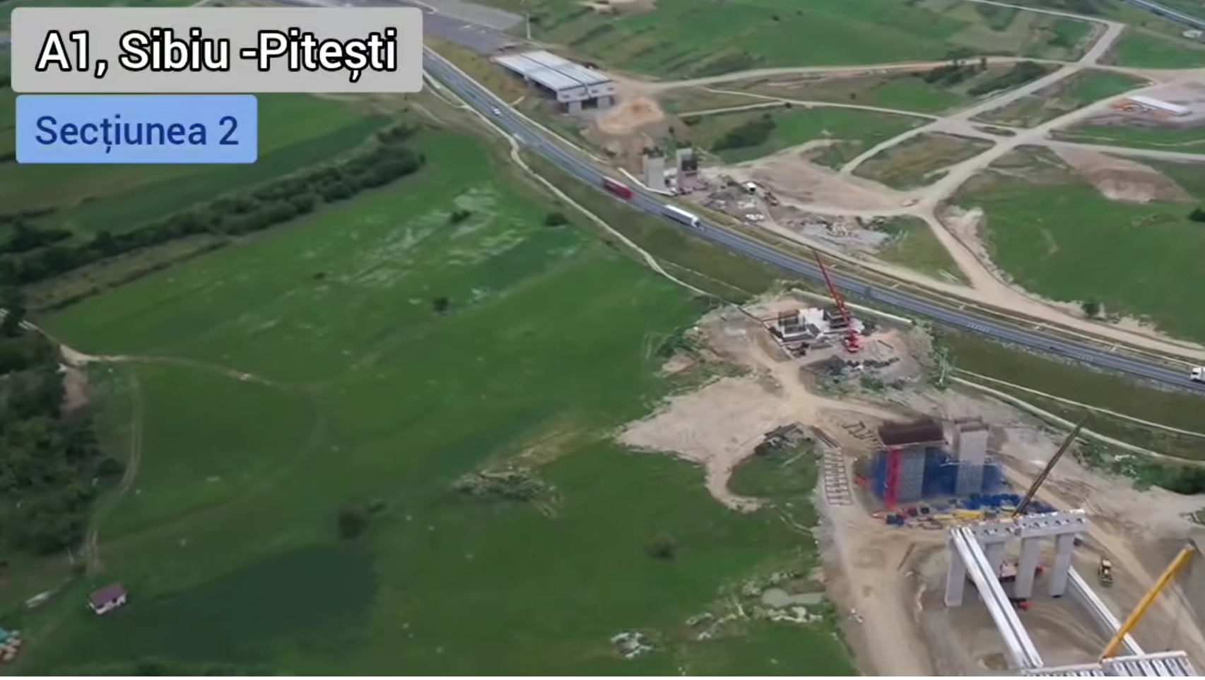 VIDEO Autostrada A1 Sibiu - Pitești: Antreprenorii turci lucrează acum la mai multe viaducte de ...