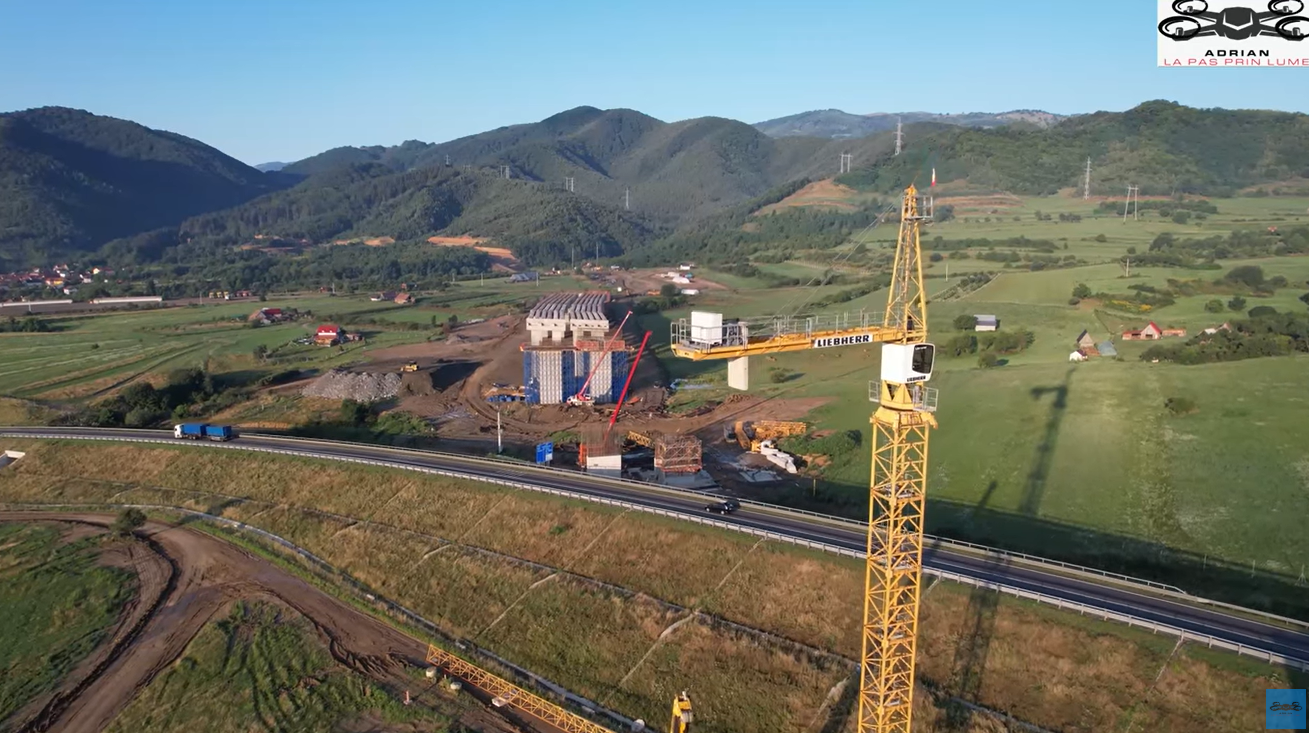 VIDEO Autostrada A1 Sibiu - Pitești: Turcii de la Mapa au adus macarale ...