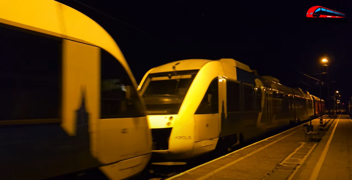 Șase trenuri diesel Alstom, care au circulat în Olanda, filmate în drum ...