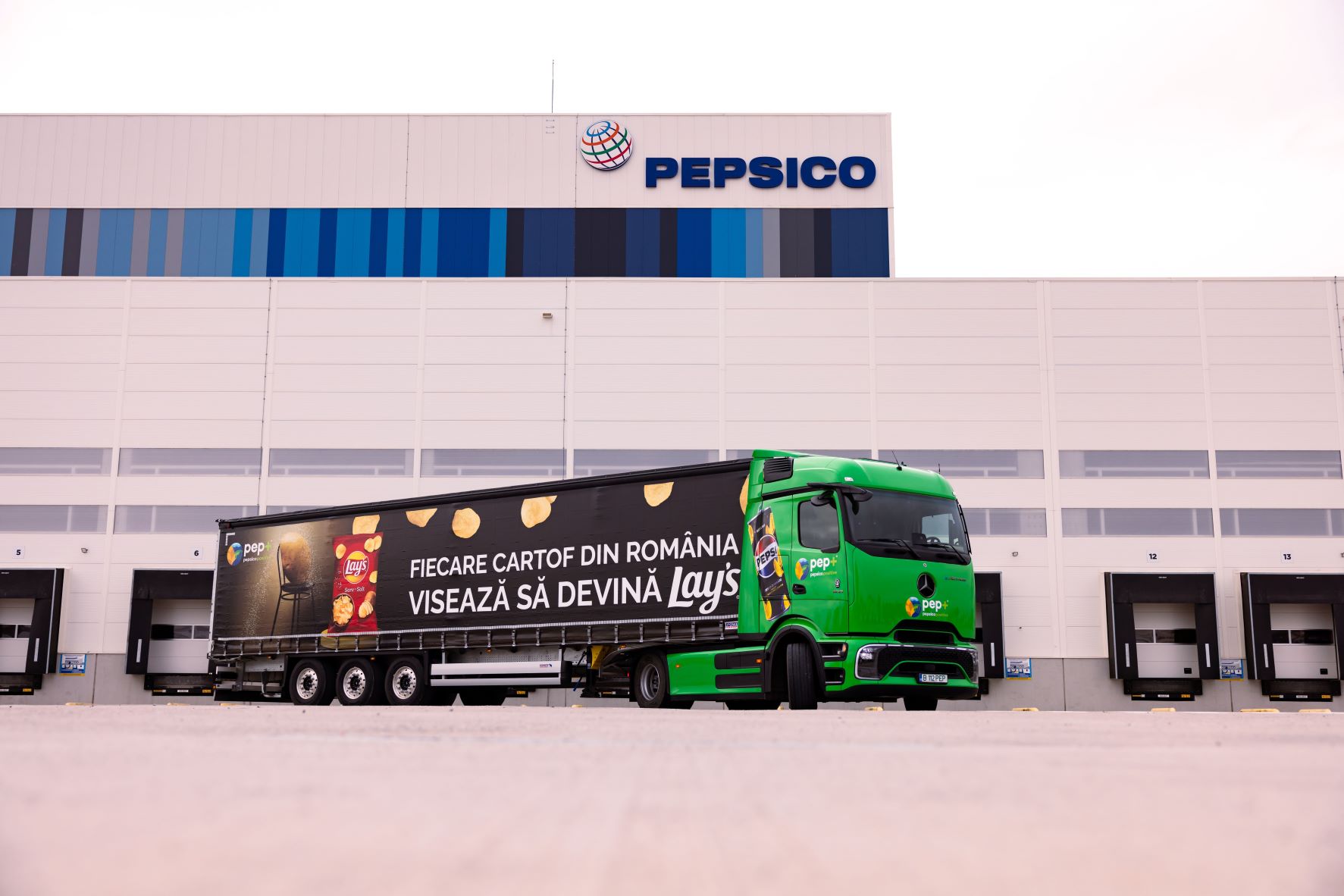 PepsiCo integrează în flota sa camionul electric Mercedes-Benz eActros ...